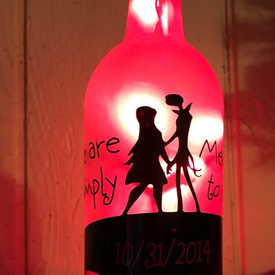 Angels Wine Bottle Lamp - Etsy