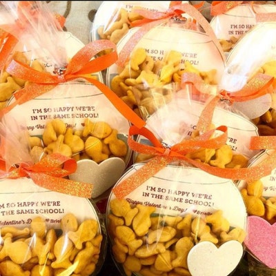 School of Fish Valentine, Goldfish, Swedish Fish, Personalized ...