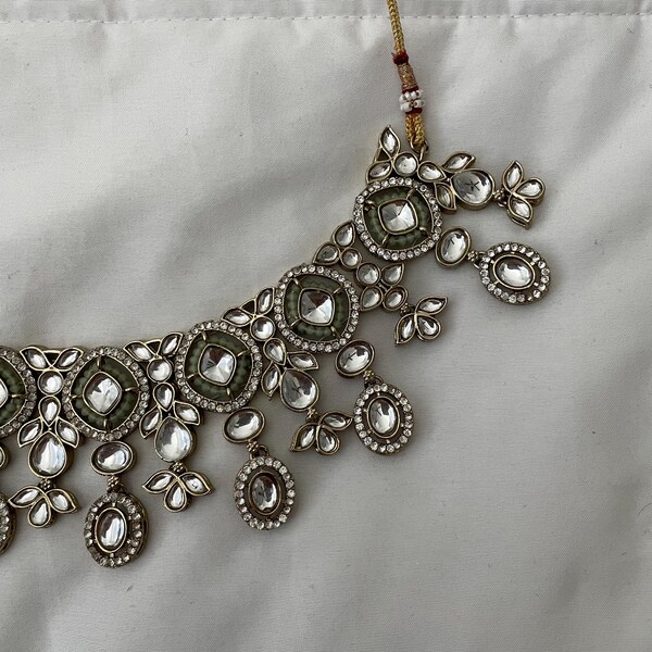 Indian/punjabi Golden and Multi Color Big Mirrors Heavy Look Paranda ...