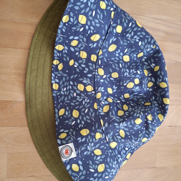 Versatile Linen Sun Hat in Yellow and Monochrome - Perfect for the ...