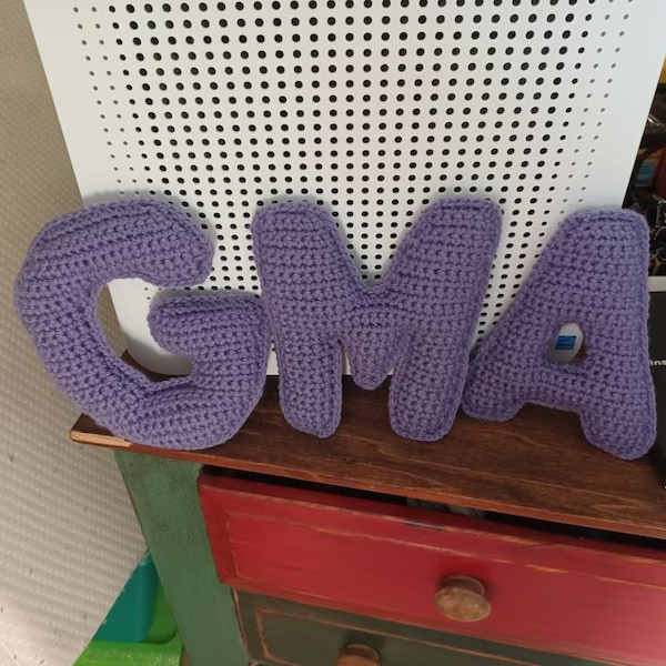 Crochet Pattern: Alphabet Capital Letters, Soft Letters, Play Letters ...