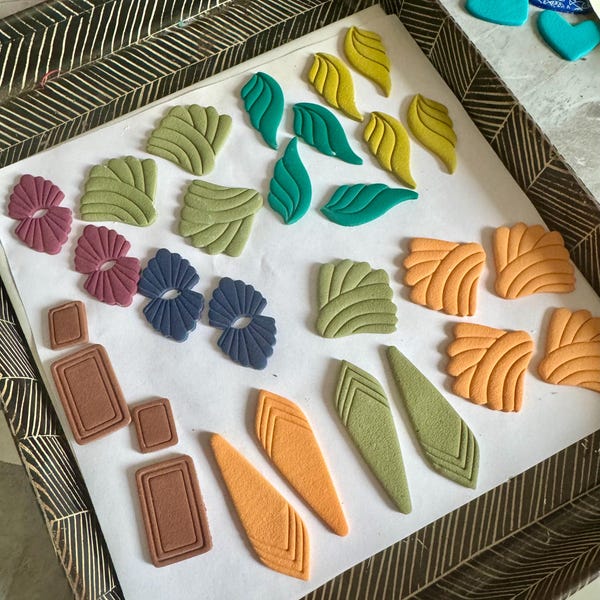 Fish Imprint Clay Cutter Set: Ocean-inspired Polymer Clay Charms - Etsy