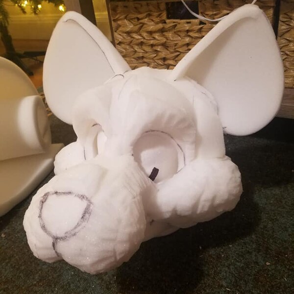 Bucket Style Foam Fursuit Head Base and Liner Pattern - Etsy