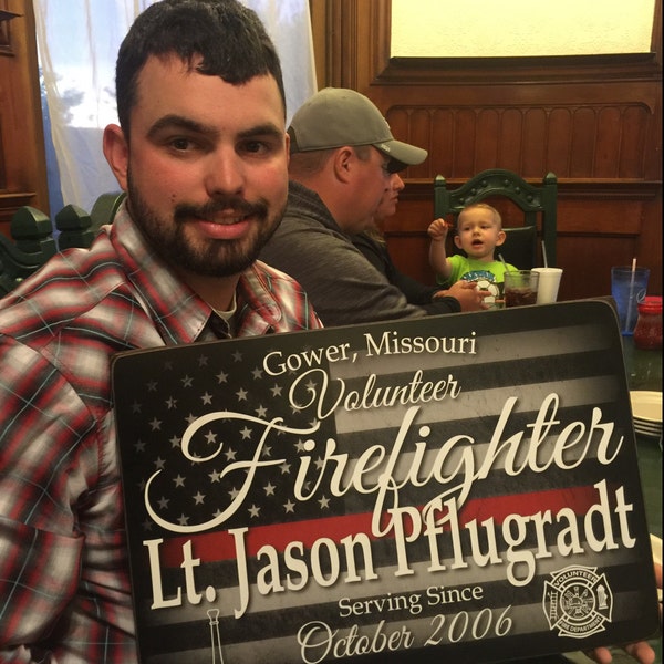 Volunteer Firefighter Service Sign, Volunteer Fireman Sign, Firefighter ...
