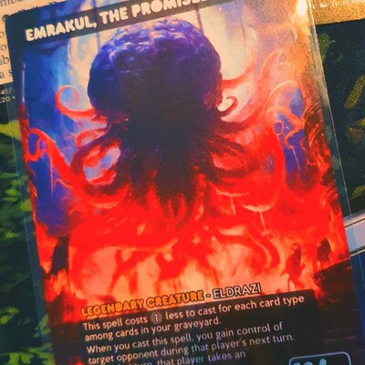 Emrakul, the Promised End MTG Proxy Vintage Fantasy Art Style Full Art ...