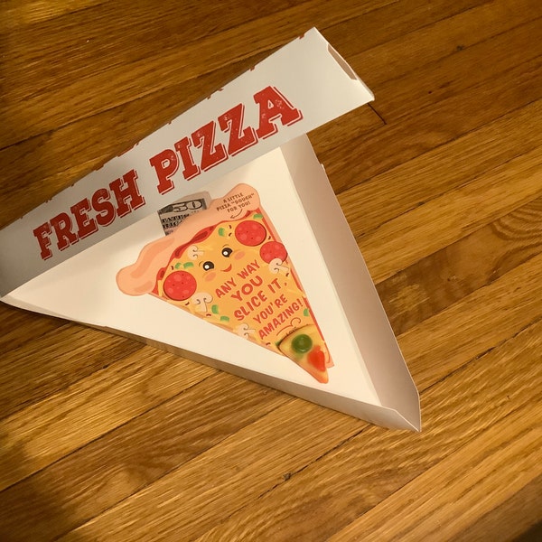 Pizza Gift Card Holder Printable, Teacher Gift, Teacher Appreciation ...