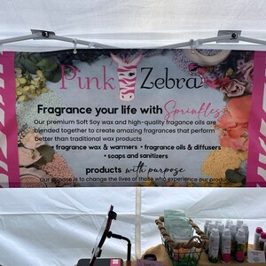 Pink Zebra Retractable Banner Pink Zebra Banner Pink Zebra - Etsy