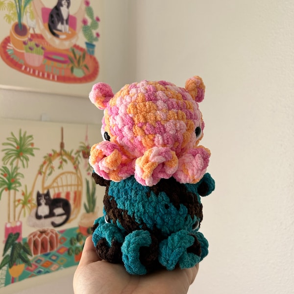 Flapjack the Dumbo Octopus Amigurumi Pattern, No Sew Crochet Dumbo ...