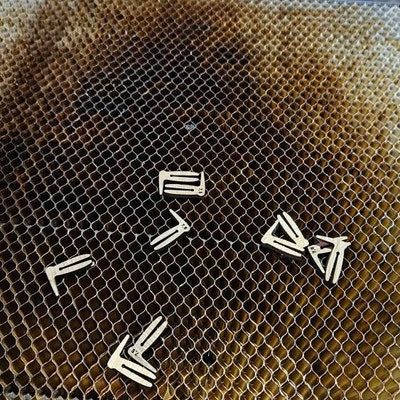 Honeycomb Bed Pin Size Test Tool, Laser Hold Down Pins, Crumb Tray Pins ...