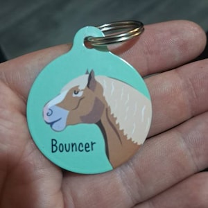 Equestrian Horse ID Tag Personalised Horse Bridle Tag Horse Gift Equine ...