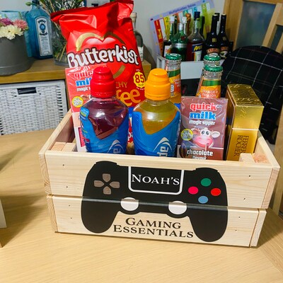 Personalised Gamer Box Personalised Gamer Crate Gamers Gifts ...