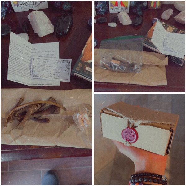 Aged Bone Set for Divination - Throwing Bones Set - Bones for Craft ...