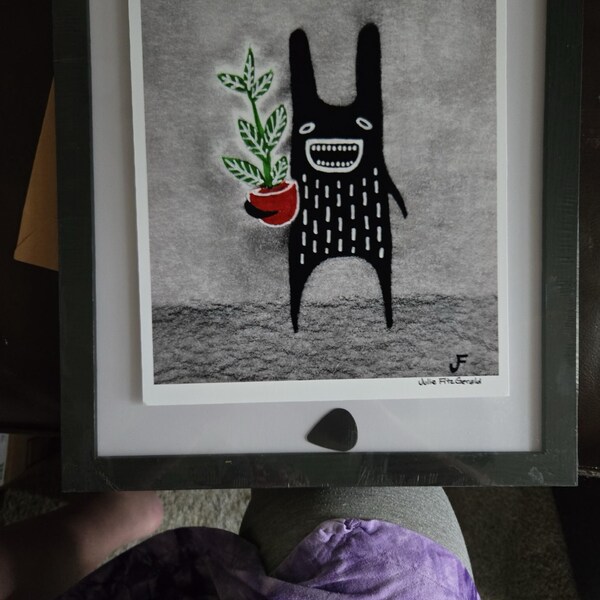 CROSSBODY BAG Black Rabbit Moon Birthday Whimsical Crescent Moon Cute ...