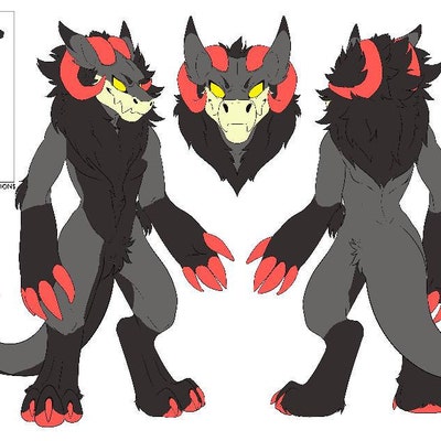 Wickerbeast Furry Art Base Ref Sheet - Etsy