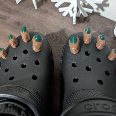 Realistic Toes Charm Set of 10 or 5 for Crocs Hilarious Toe Charms for ...