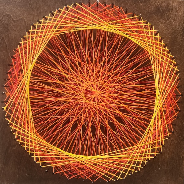 String Art Mandala - Toroid Sacred Geometry - Etsy