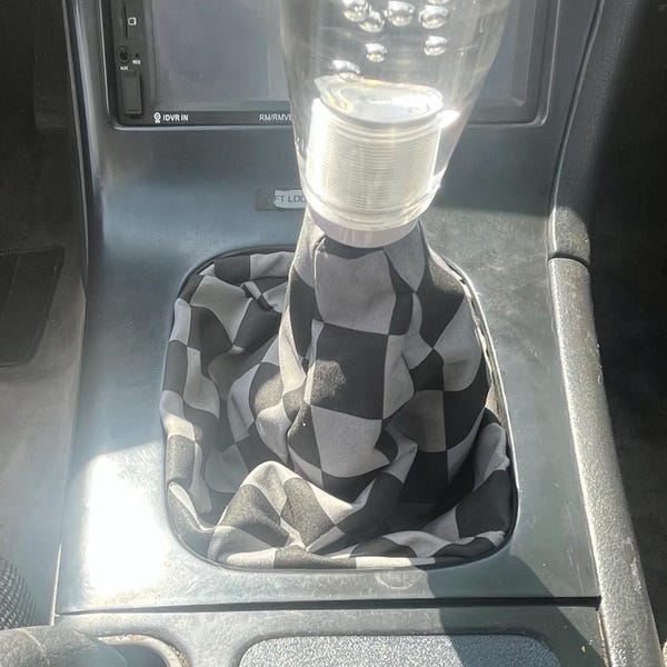 CHECKMATE - 90s White Retro Checker Universal Shift Boot - Handmade ...