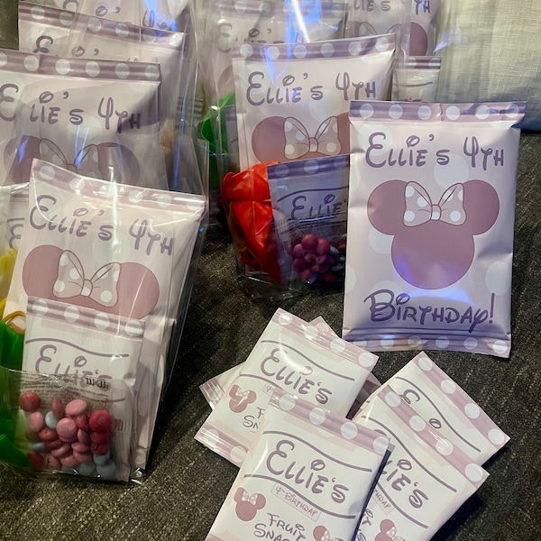 Custom Party Favors, Party Favor Packages, Custom Chip Bag Labels ...
