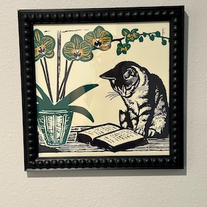 Retro 9 Cat Poster Print - Etsy