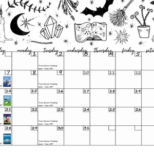 Printable Fall Monthly Calendar, Blank Calendar, Printable, September ...