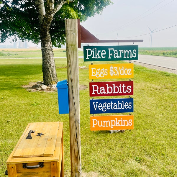Farm Stand Sign | Custom Farmers Market Signage | Roadside Natural ...