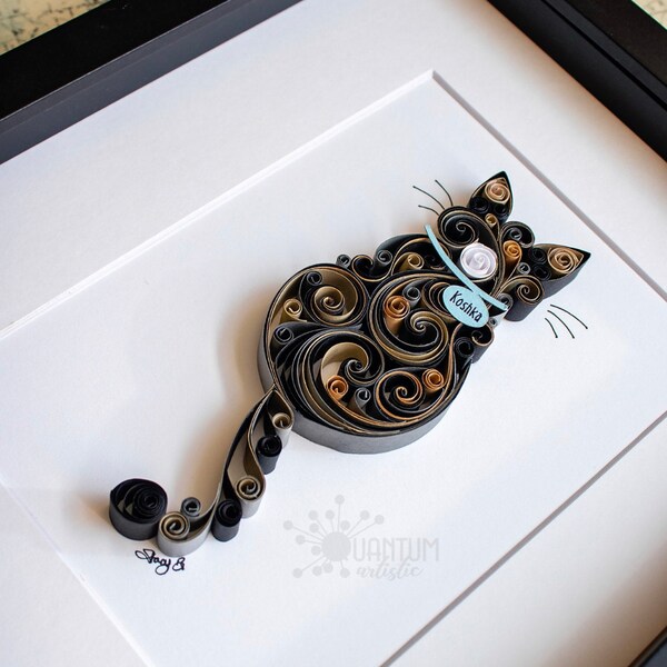 Quilling Tutorial Bundle | Templates, Patterns | Quilled Cat, Luna Moth ...