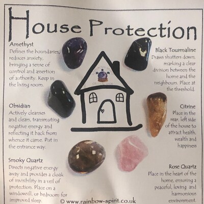 House Home Protection Crystal Set - Etsy