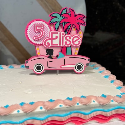 Vintage Camper Cake Topper, Camper Cake Topper, Camping Cake Topper ...