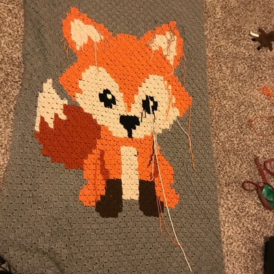 INSTANT DOWNLOAD Fox Crochet Graph Crochet Pattern - Etsy