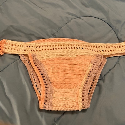 Crochet Pattern Bikini Bottoms High Waisted Adaptable Lace Underwear ...