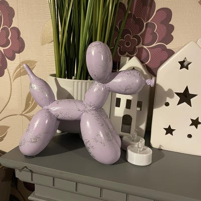 Marble White Balloon Dog Statue Sculpture Pop Art Home Decor Sculpture ...