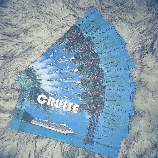 Tarjeta De Embarque Personalizada - Un Viaje Para [personalizar El Destino] | Billete De Viaje ...