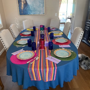 Gingham Table Runner Checkered Table Runners 5 Colors | Etsy