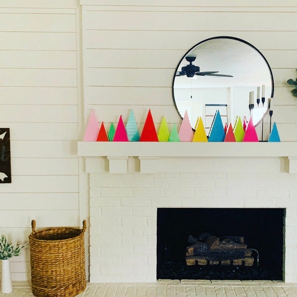 Modern Triangle Decor - Colorful Lucite Triangles - Home Decorations ...