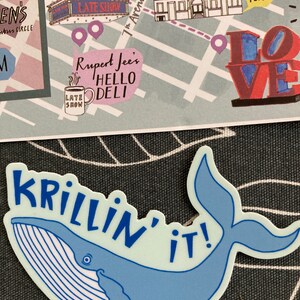 Humpback Whale Vinyl Sticker Whale Sticker Killin' It - Etsy