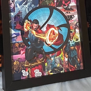 Spiderman Spiderverse Comic Book Cover 3D Shadow Box Decor | Etsy