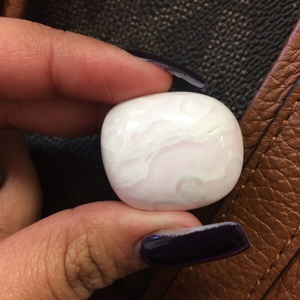 Pink Calcite Tumbled Stone, Heart Stone, Healing Stone, Healing Crystal ...