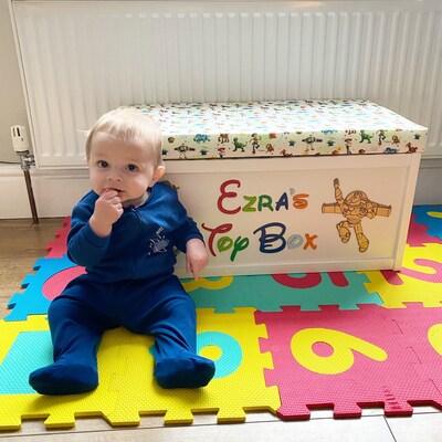 Personalised Toy Box, Custom, Bespoke, Wooden, Toy Box, Large, Toybox ...