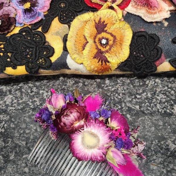 Large Gold Dried Flower Cake Topper, Dried Flowers, Flower Bouquet ...