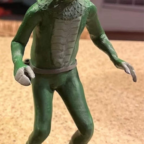 Hand Painted Sleestak 7.5 Inch Figure 1974 Land of the Lost - Etsy