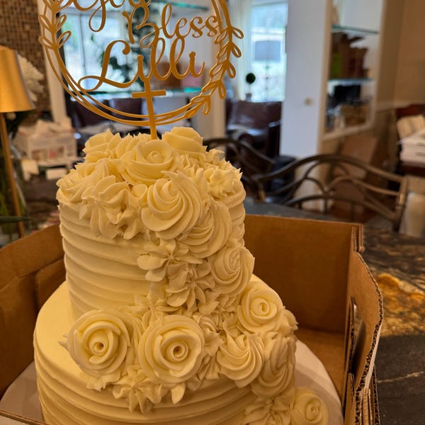 Personalized Couple's Names Wedding Cake Topper, Custom Names Cake ...