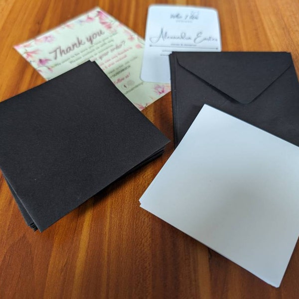 Mini Card Inserts Set of 10 // 3 Sizes // Additional Cards for Mini ...