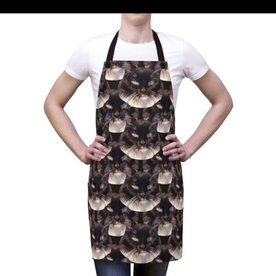 Custom Cat Photo Apron Funny Cat Lover Apron Personalized - Etsy