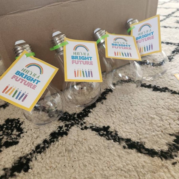 Kindergarten Graduation Tag, Future is Bright Printable Tag, Grad Gift ...