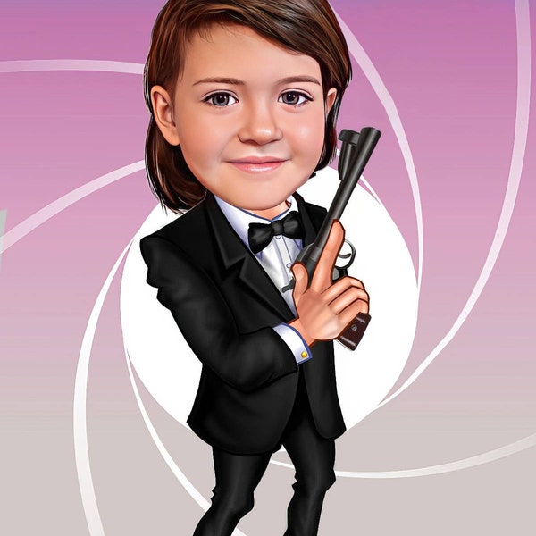 Personalized Female Super Boss Cartoon Portrait, Custom Female Boss ...