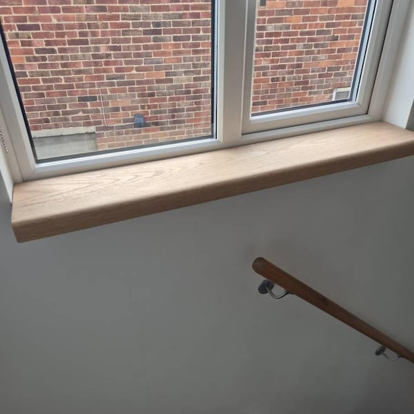 Solid Oak Window Sill Window Board 20-22mm Thick Various Sizes and Edge ...
