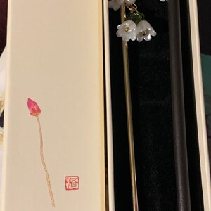 Pink Magnolia Hair Stick, Fairy Hair Stick, Flower Hairpin, Sandalwood ...