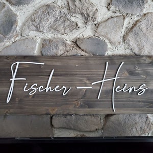 Beach House Sign Last Name Sign Custom Wood Sign Family | Etsy