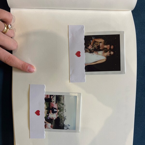 Instax Mini Heart Pockets: Wedding Guest Book Photo Insert - Etsy