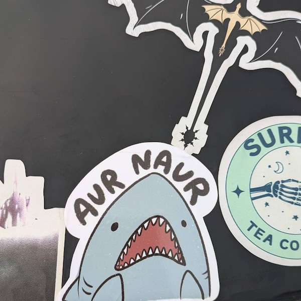 Aur Naur Cute Sticker | Series 3 | Funny Sticker | Penguin Shark Orca ...